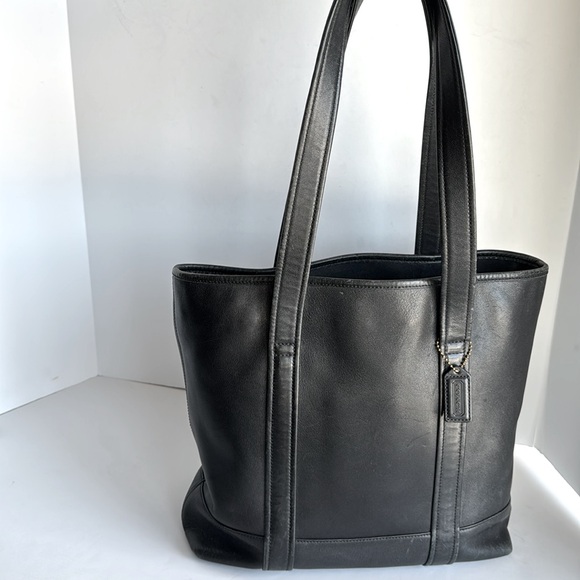 Coach | Bags | Coach Black Leather Large Tote Bag | Poshmark